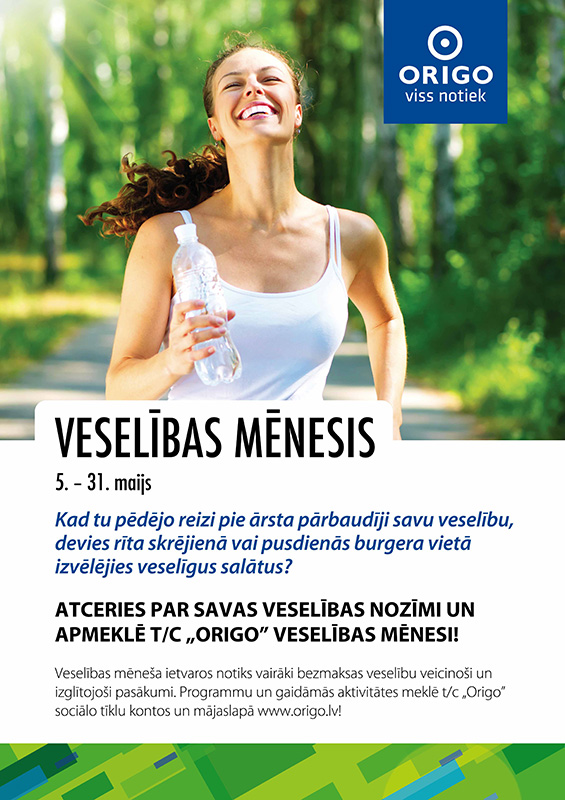Maijs – Origo Veselības mēnesis - T/c Origo